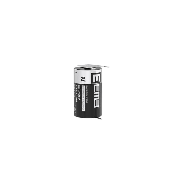 EEMB 3.6V Lithium Li-SoCl2 Battery ER14250 1/2AA w/PC Pin Horizontal ...